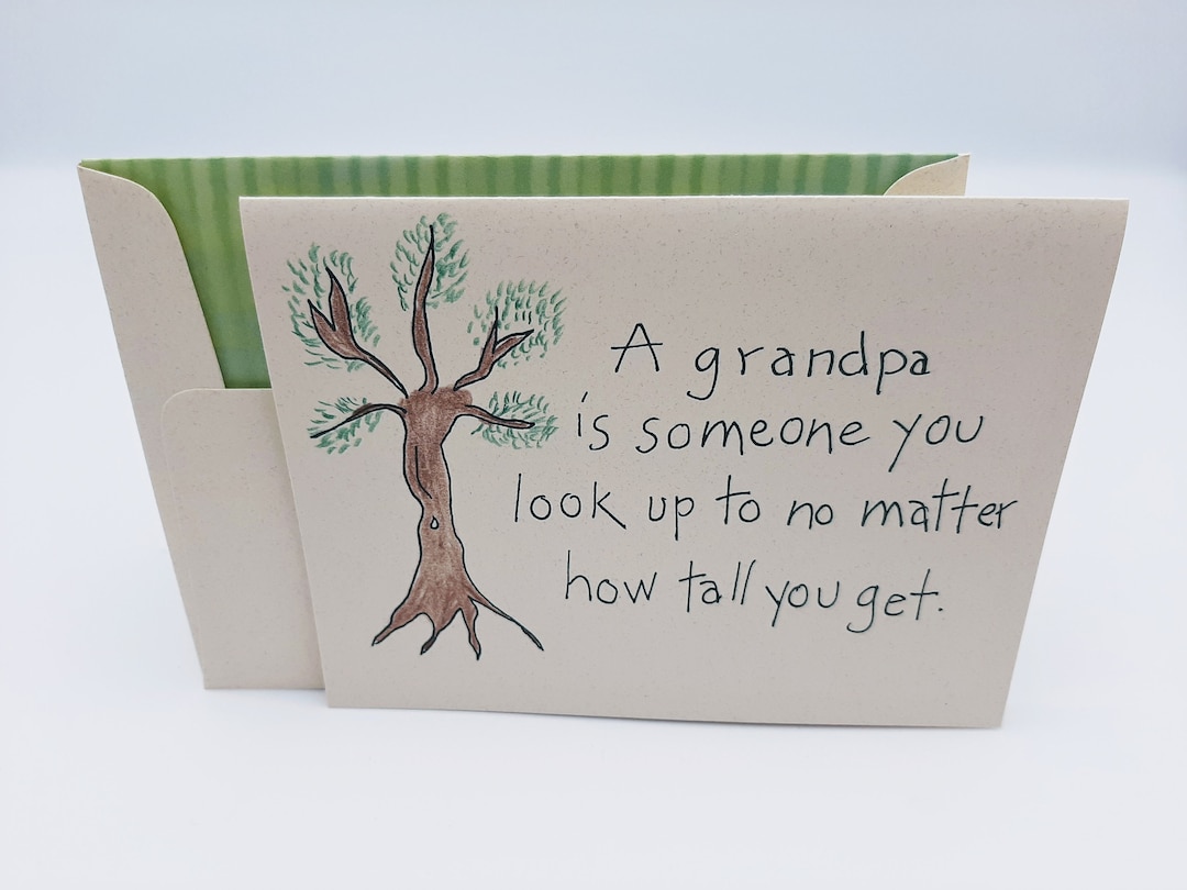 Grandpa Card - Grandpa Birthday Card - Thinking of Grandpa - Love of ...