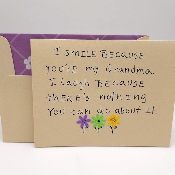 Grandma Card - Etsy