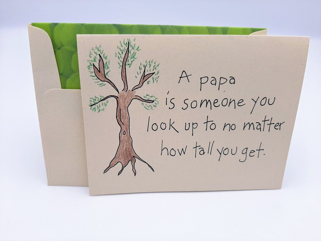 Papa Card- Papa Birthday Card - Card From Granddaughter - Card From ...