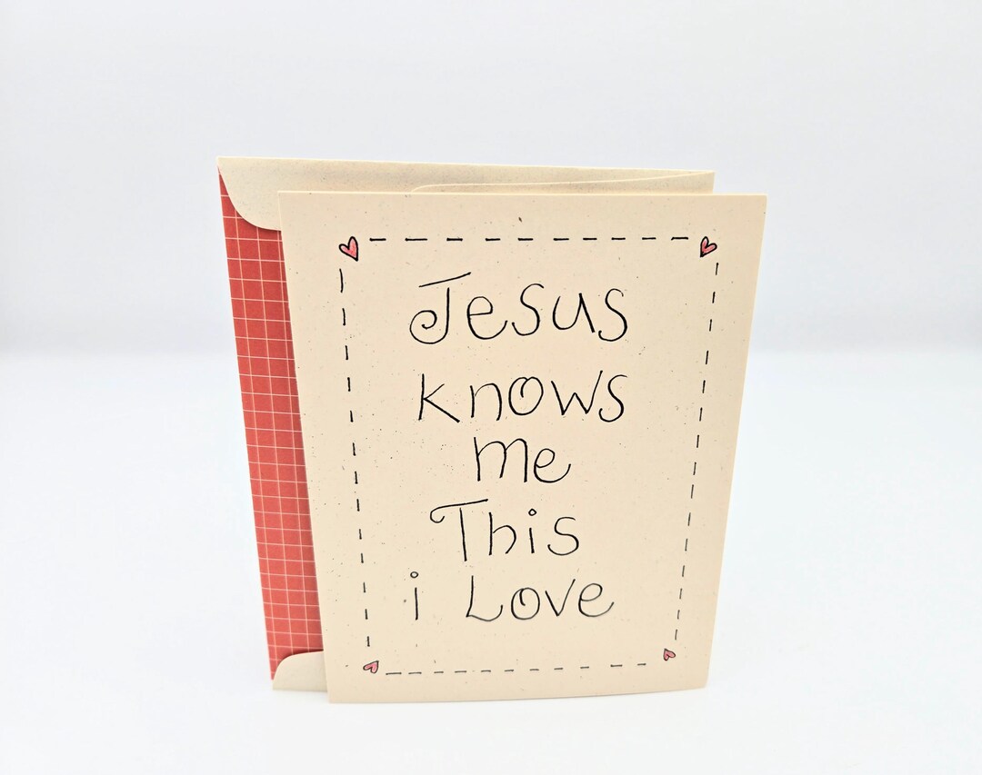 Jesus Loves Me Card - Inspirational Card About Jesus 'love - the Love ...
