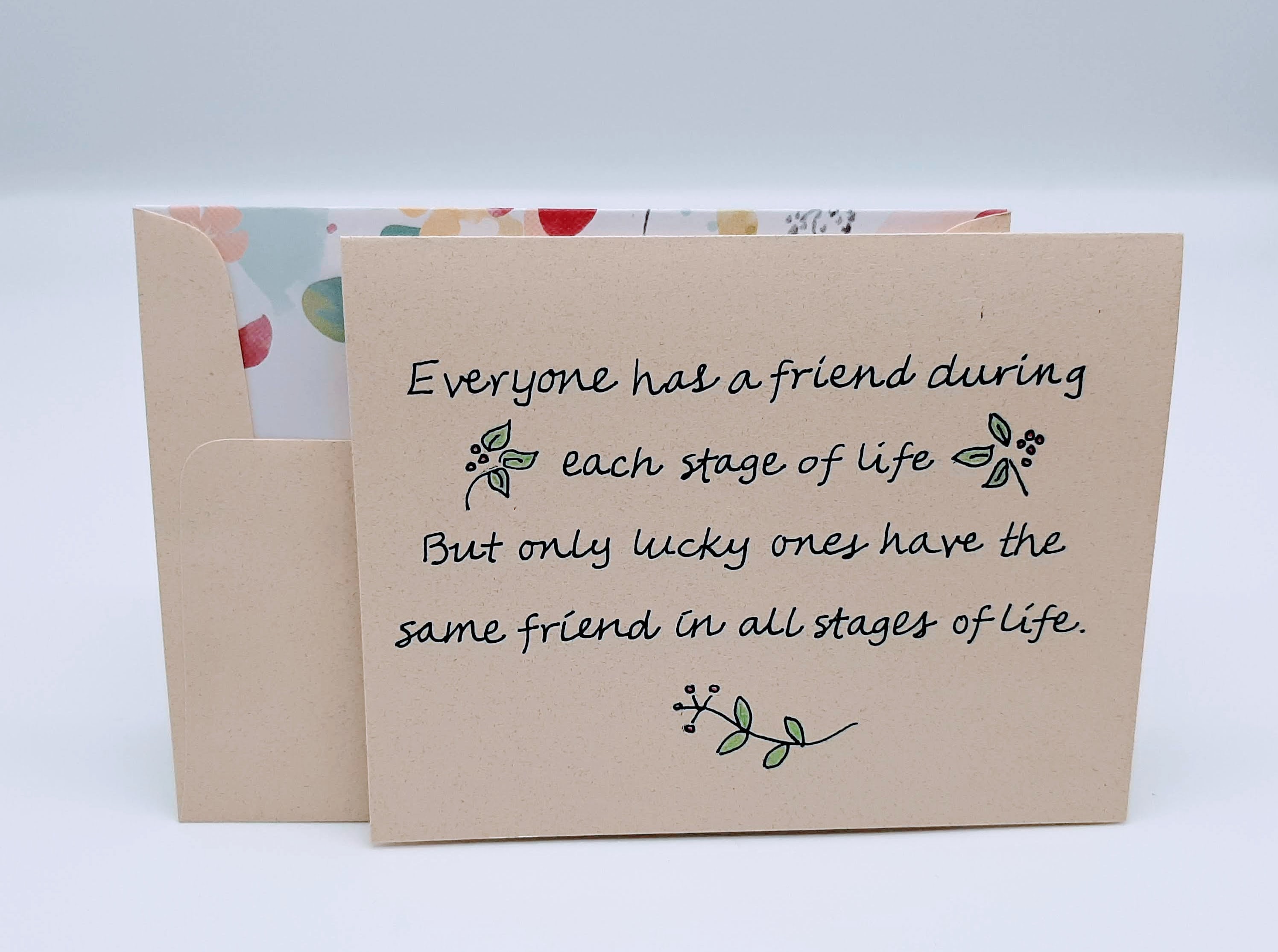 Lasting Friendship Friend Greeting Card Friendship in All - Etsy