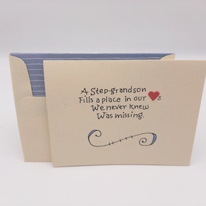 Step-grandson Card - Love of Step-grandson - Adoptive Grandparents ...