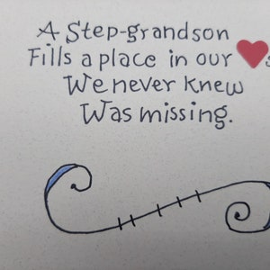 Step-grandson Card - Love of Step-grandson - Adoptive Grandparents ...