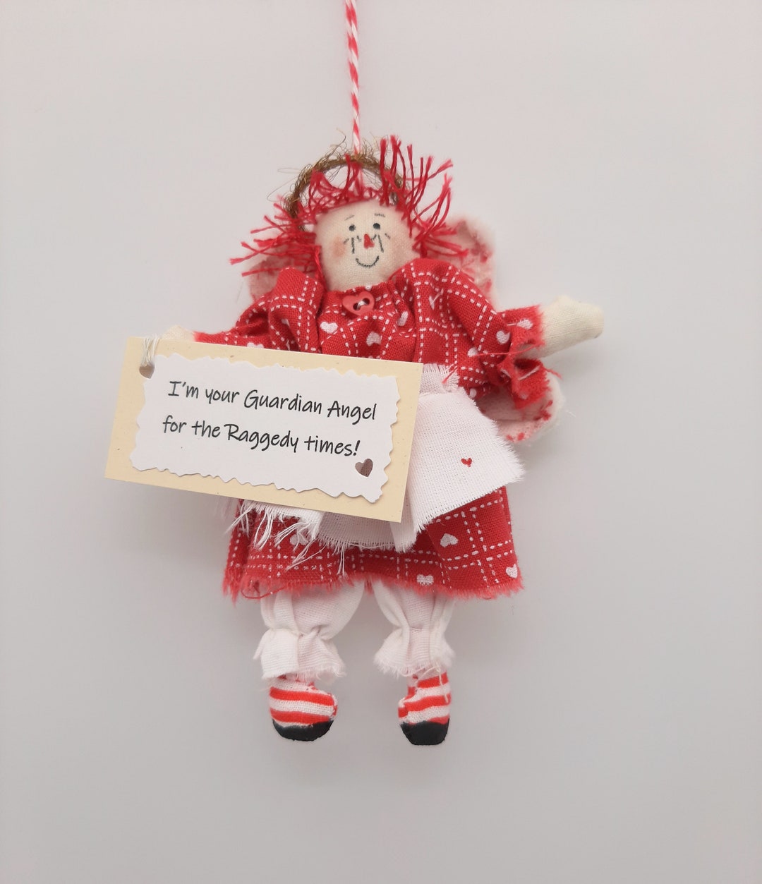 Raggedy Ann Angel - Miniature Raggedy Ann - Raggedy Ann Ornament ...