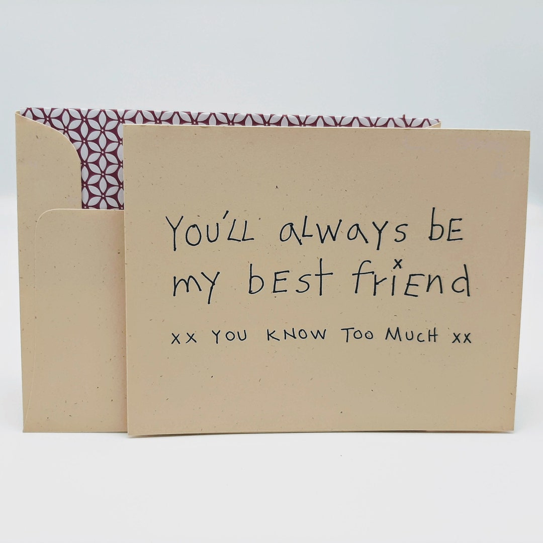 Funny Best Friend Card - Best Friend Birthday Card - Funny Long ...