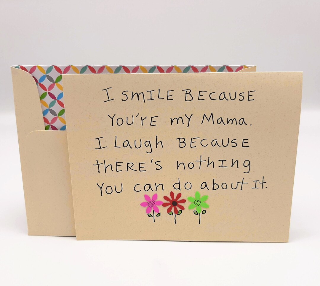 Mama Birthday Card - Funny Mama Card - Card for Mama - Mama All ...