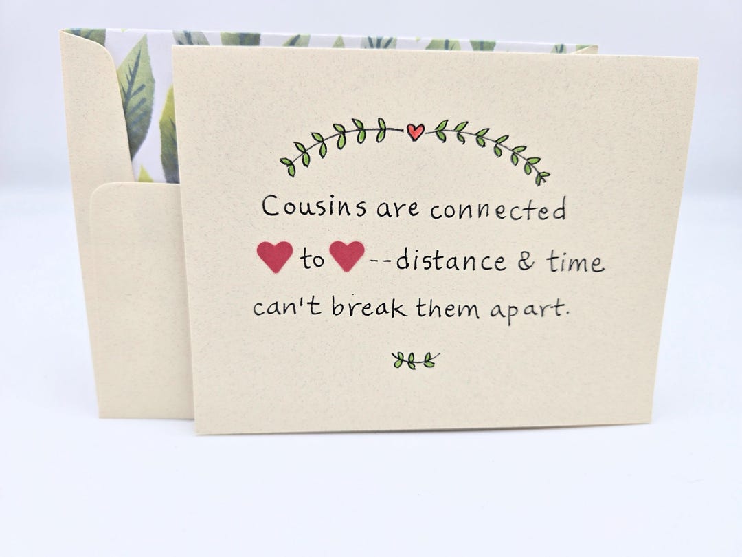 Cousin Birthday Card, Meaningful Greeting Card - Etsy