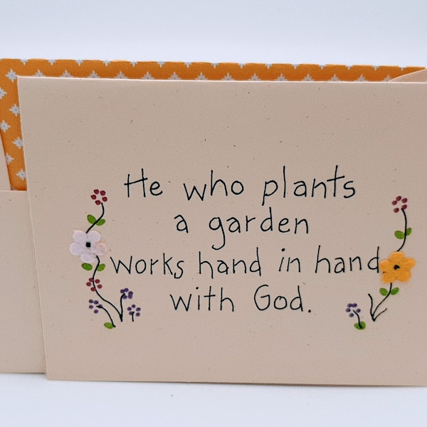 Garden Greeting Card - Etsy