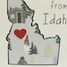 Idaho Greeting Card - Sending Love From Idaho - Etsy