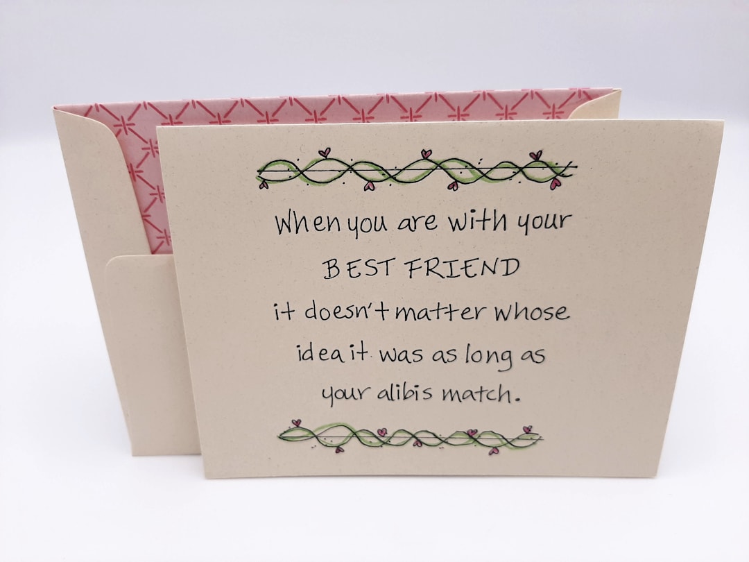 Best Friend Card - Best Friend Birthday Card - Love of Friend - Friends ...
