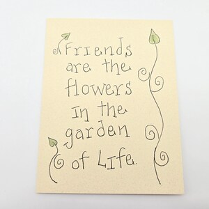 Best Friend Birthday Card - Friendship Greeting Card - Garden Lovers ...