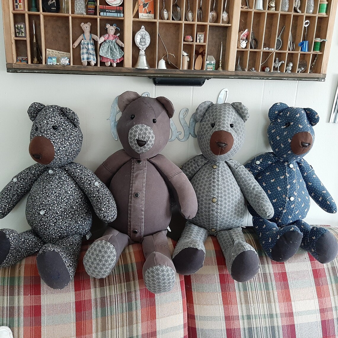 Memory Comfort Bear Handmade Memory Bear Keepsake Bear - Etsy