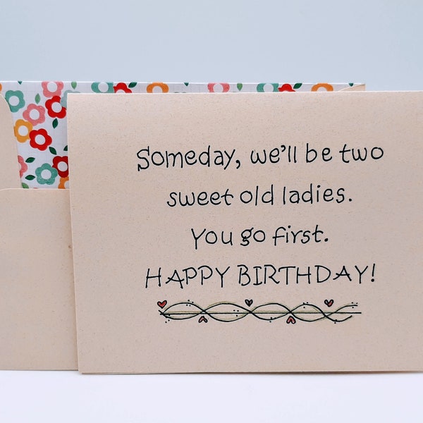 Funny Old Lady Card - Etsy