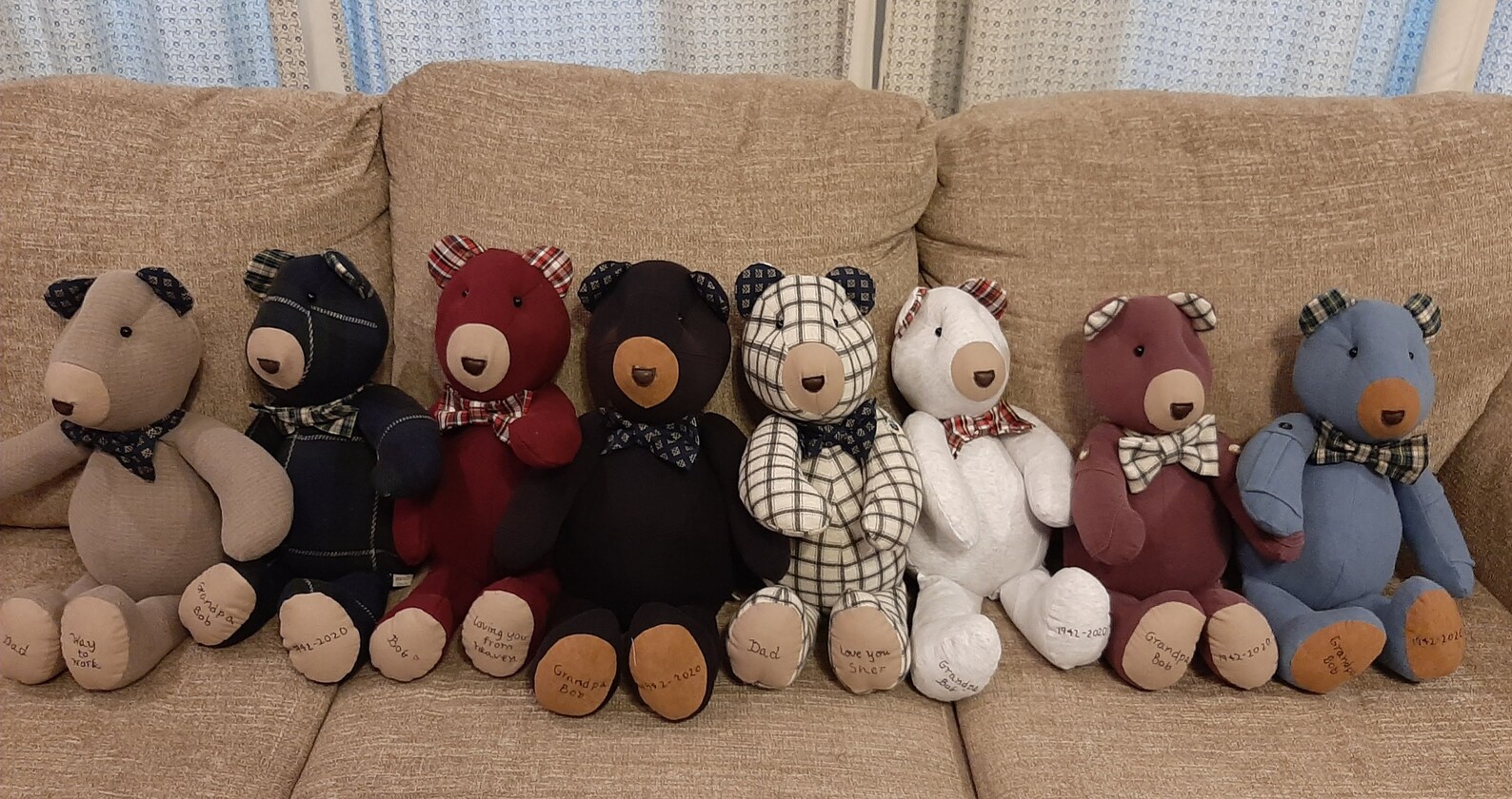 Memory Comfort Bear Handmade Memory Bear Keepsake Bear - Etsy