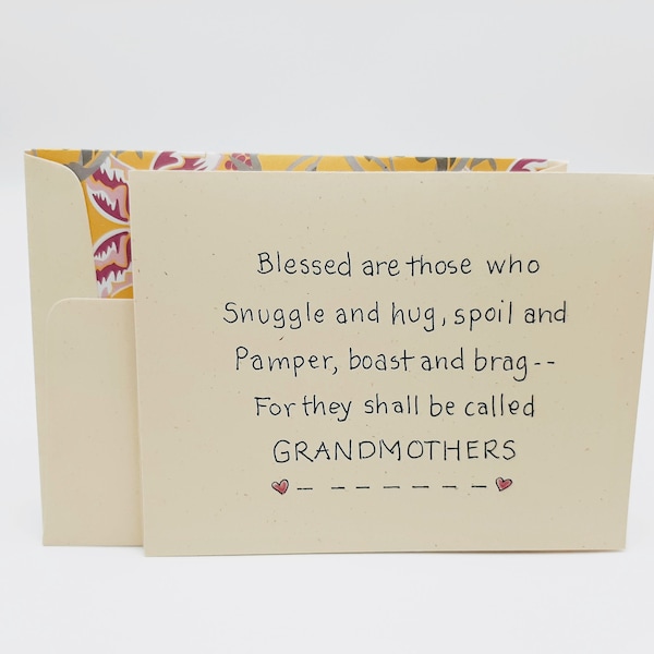 Grandmother Card - Etsy