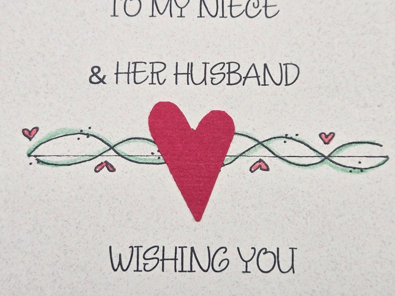 Niece Wedding Card, From Aunt and Uncle, Floral Lined Envelope - Etsy