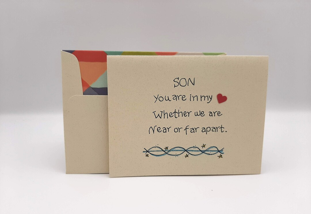 Card for Son -son Birthday Card - Son Greeting Card - Love of Son ...