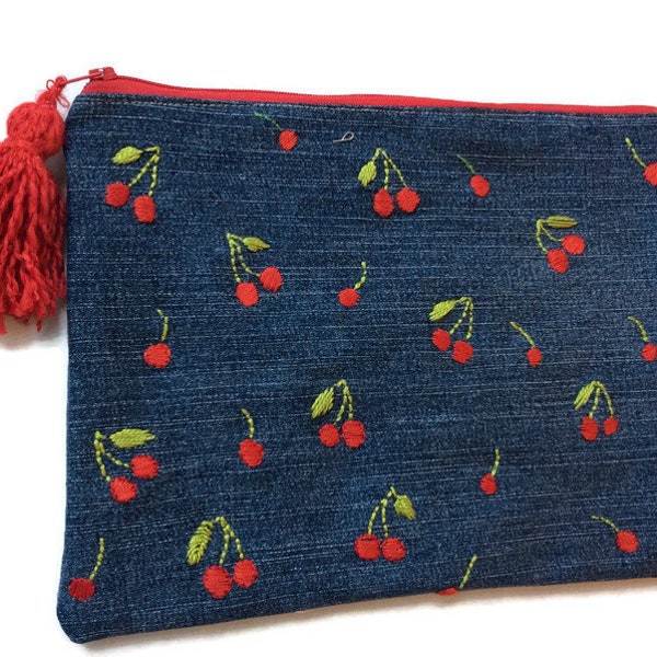 Denim Pouch - Etsy
