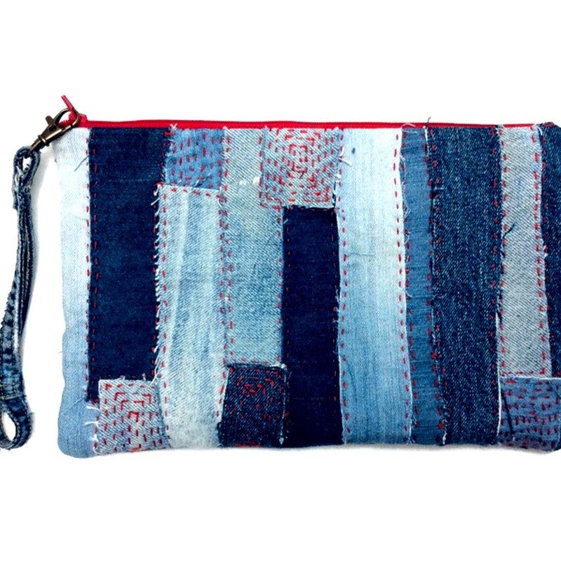 Denim Pouch - Etsy