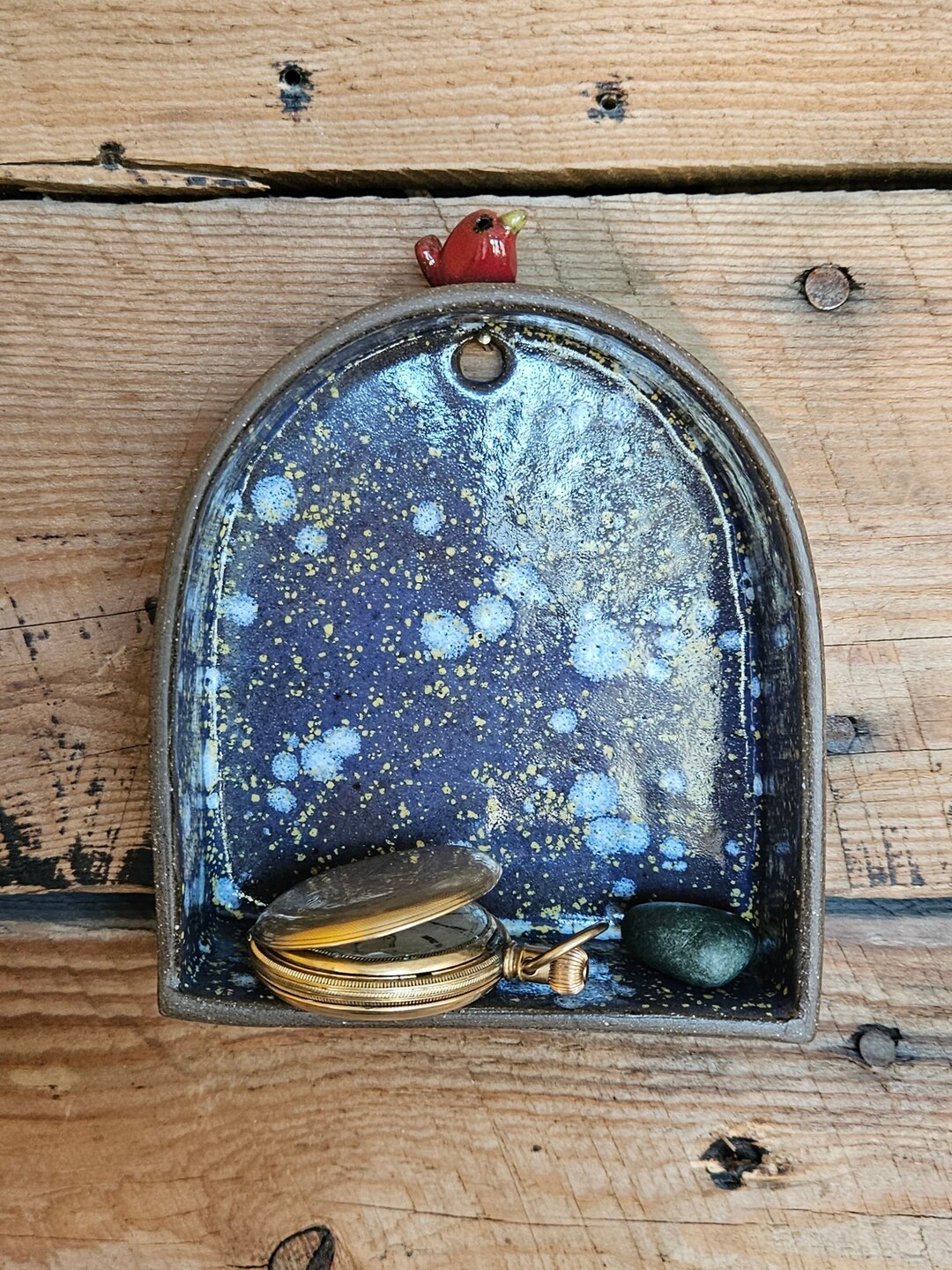 Ceramic Curio, Shrine, Altar, Ceramic Shelf, Handmade Pottery Shelf ...