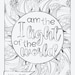 John 8:12, Scripture Bible Verse Coloring Page, Single Digital Download ...