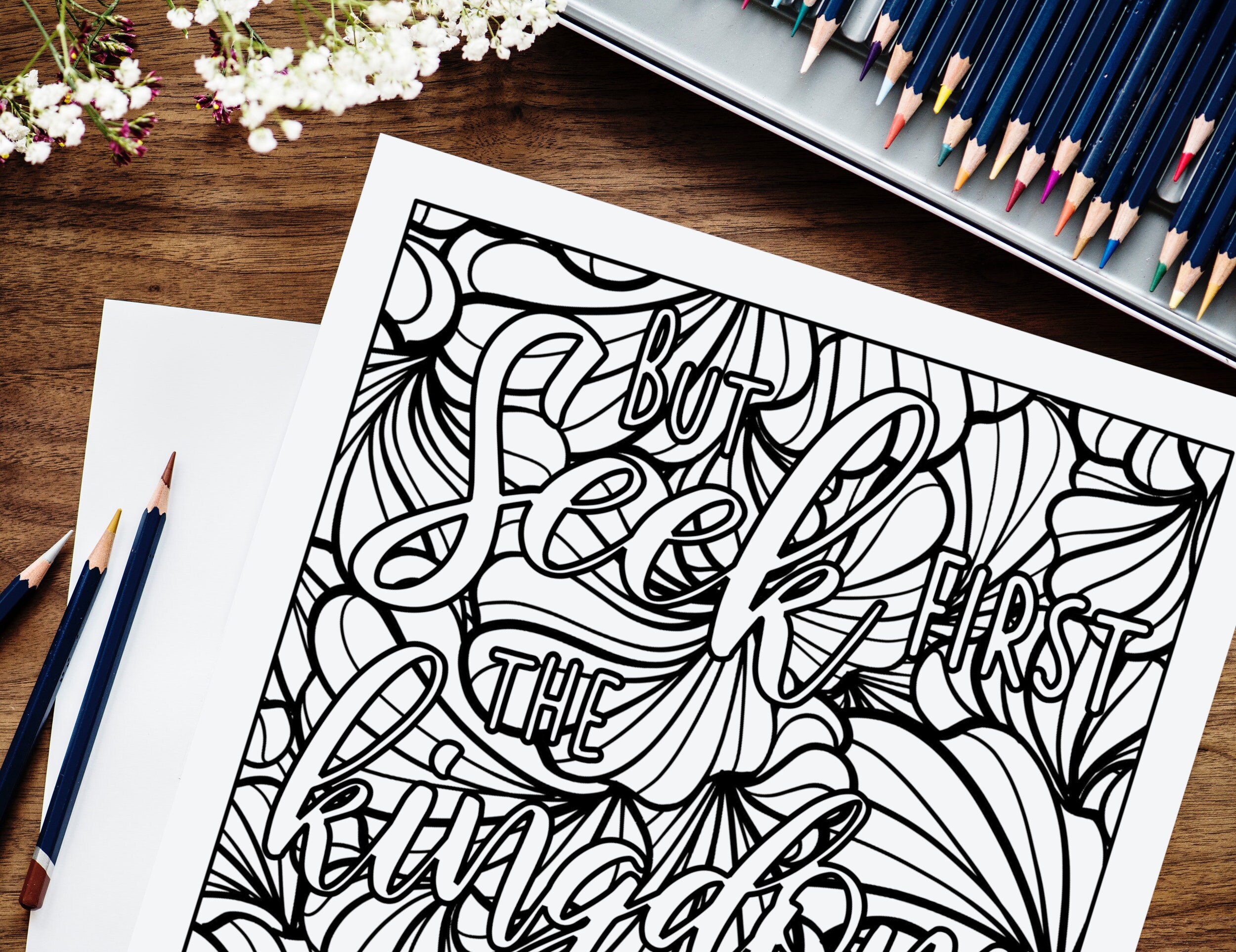 Matthew 6:33, Scripture Bible Verse Coloring Page, Single Digital ...