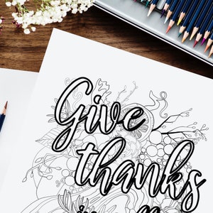 1 Thessalonians 5:18, Scripture Bible Verse Coloring Page, Single ...