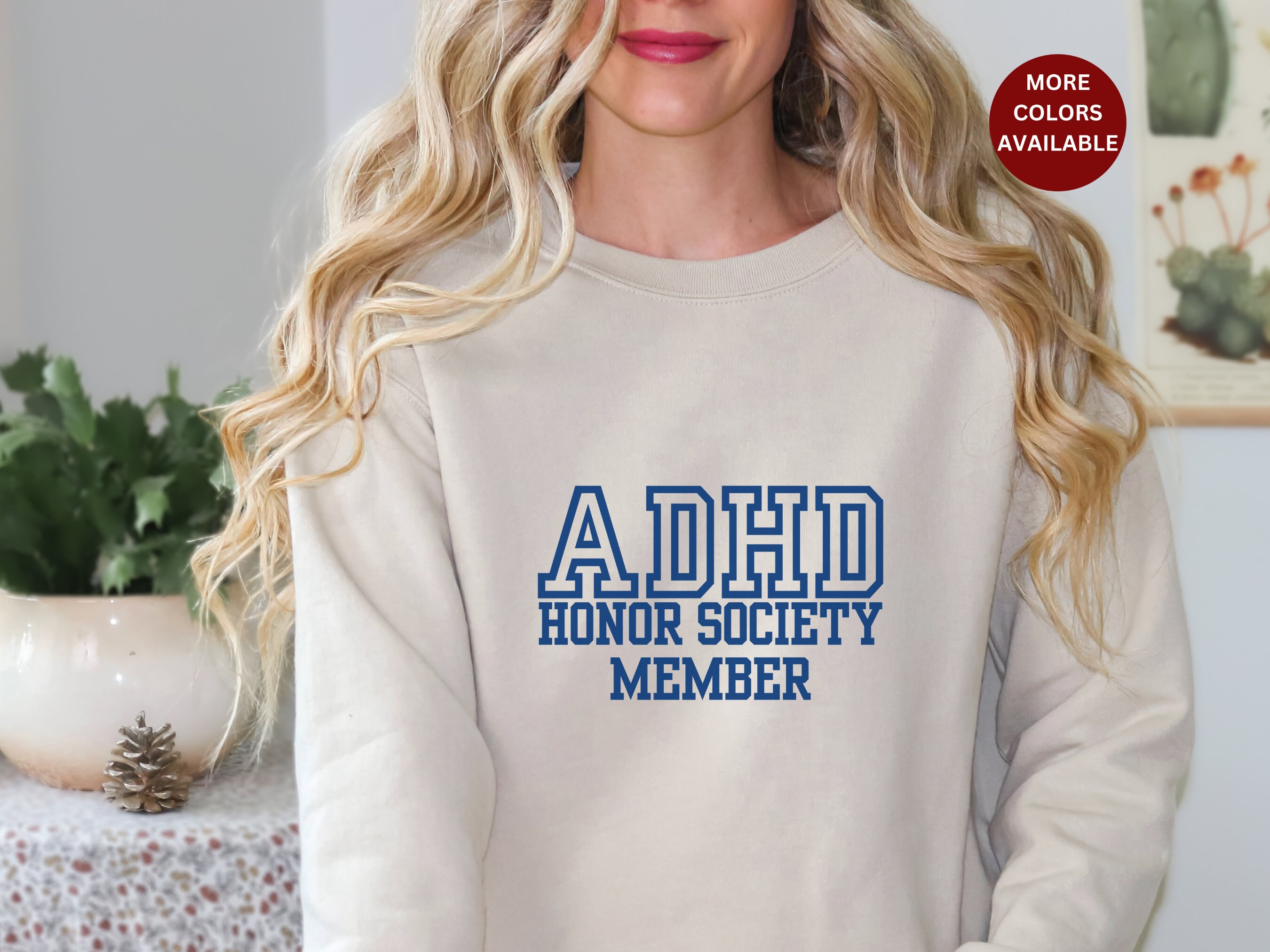 ADHD Sweatshirt, Adhd Honor Society Member Sweatshirt, Adhd Sweatshirt ...
