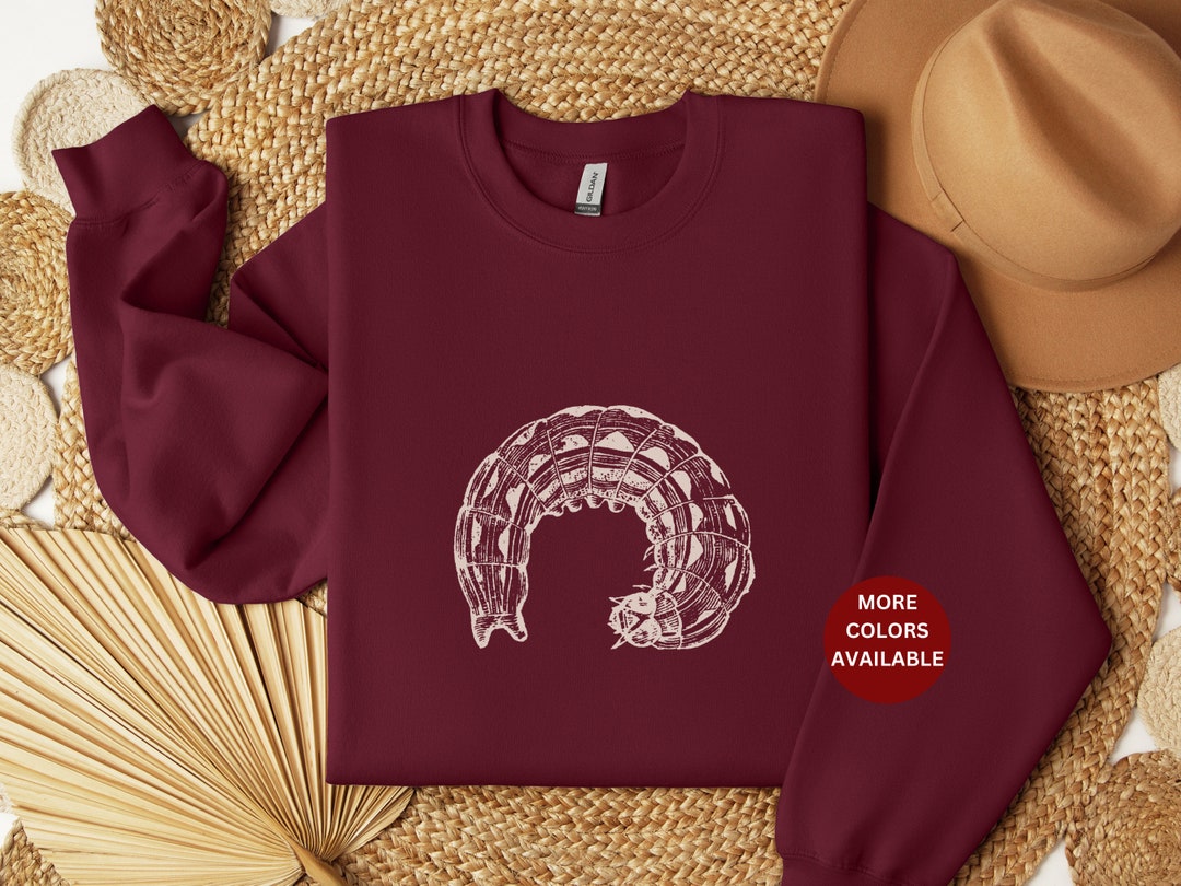 Caterpillar Larvae Sweatshirt Cecropia Moth Larvae Moth Larvae Tee ...