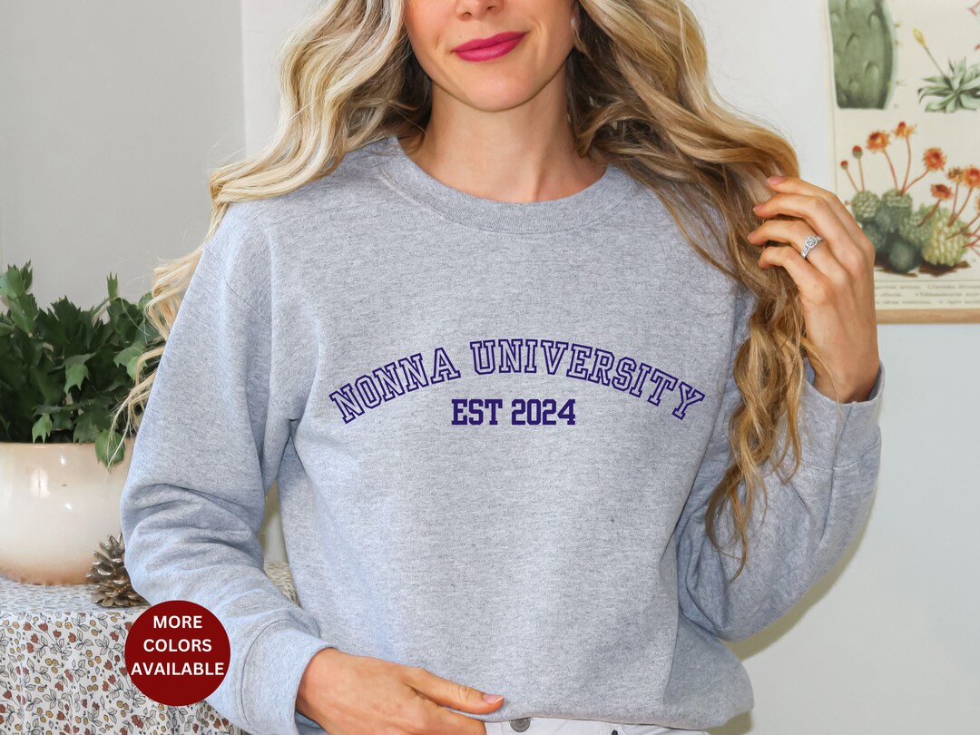 Nonna Sweatshirt, Funny Gift for Nonna, Birth Announcement Gift Nonna ...