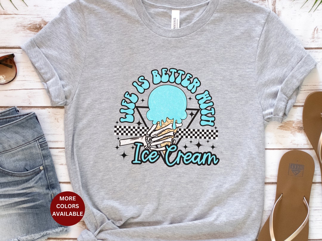 Ice Cream Cone Shirt, Ice Cream Lover T-shirt, Ice Cream Cone Tee Shirt ...