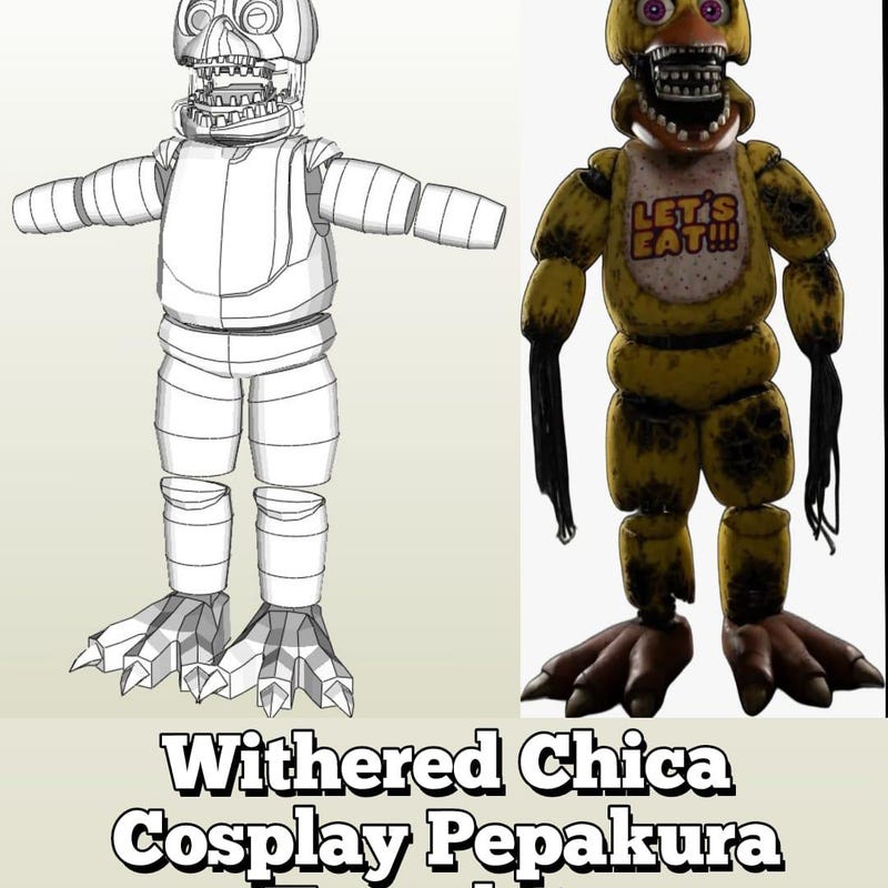 Withered Chica Cosplay - Etsy