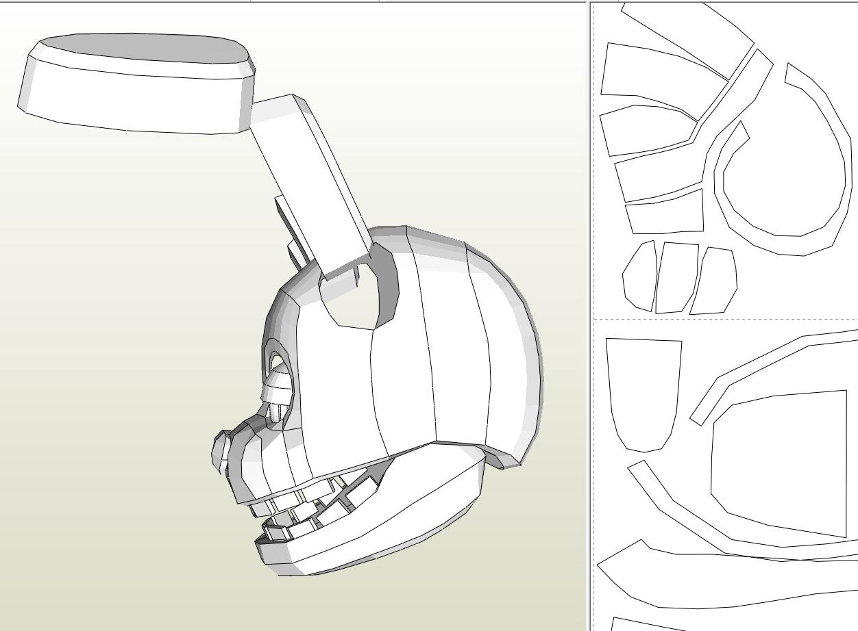Springtrap Prototype Helmet – Pepakura Foam Templates - Etsy