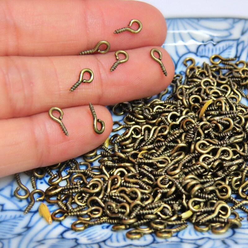 Tiny Eye Screws - Etsy