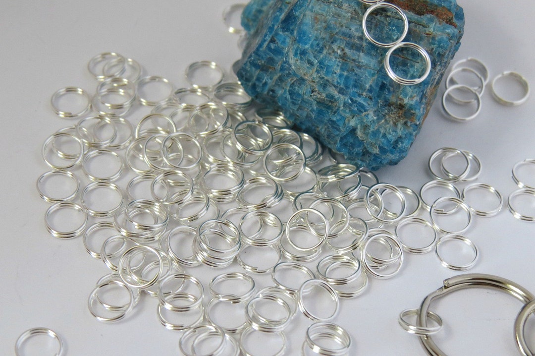 100 Pieces/ Jump Ring/ Jump Ring Silver/ Silver Color Split Jump Ring ...