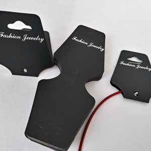 100/50/25 Pieces Black Cardboard Display Cards/ Necklace Display ...