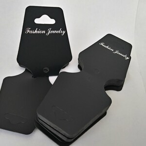 100/50/25 Pieces Black Cardboard Display Cards/ Necklace Display ...