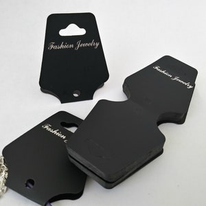 100/50/25 Pieces Black Cardboard Display Cards/ Necklace Display ...