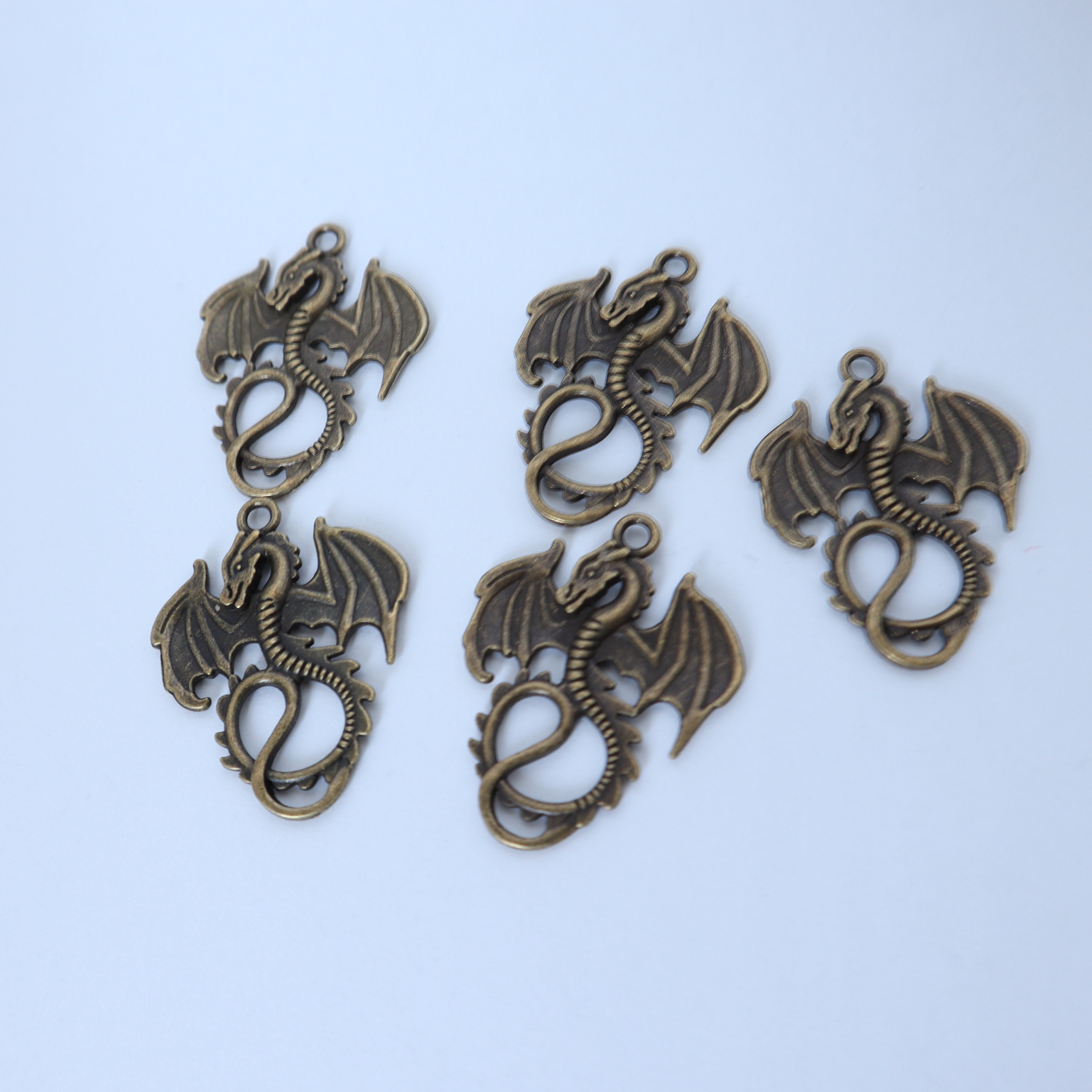 1/ 10/ or 50 Pieces/ Mythical Dragon Charms/ Dragon Pendant - Etsy