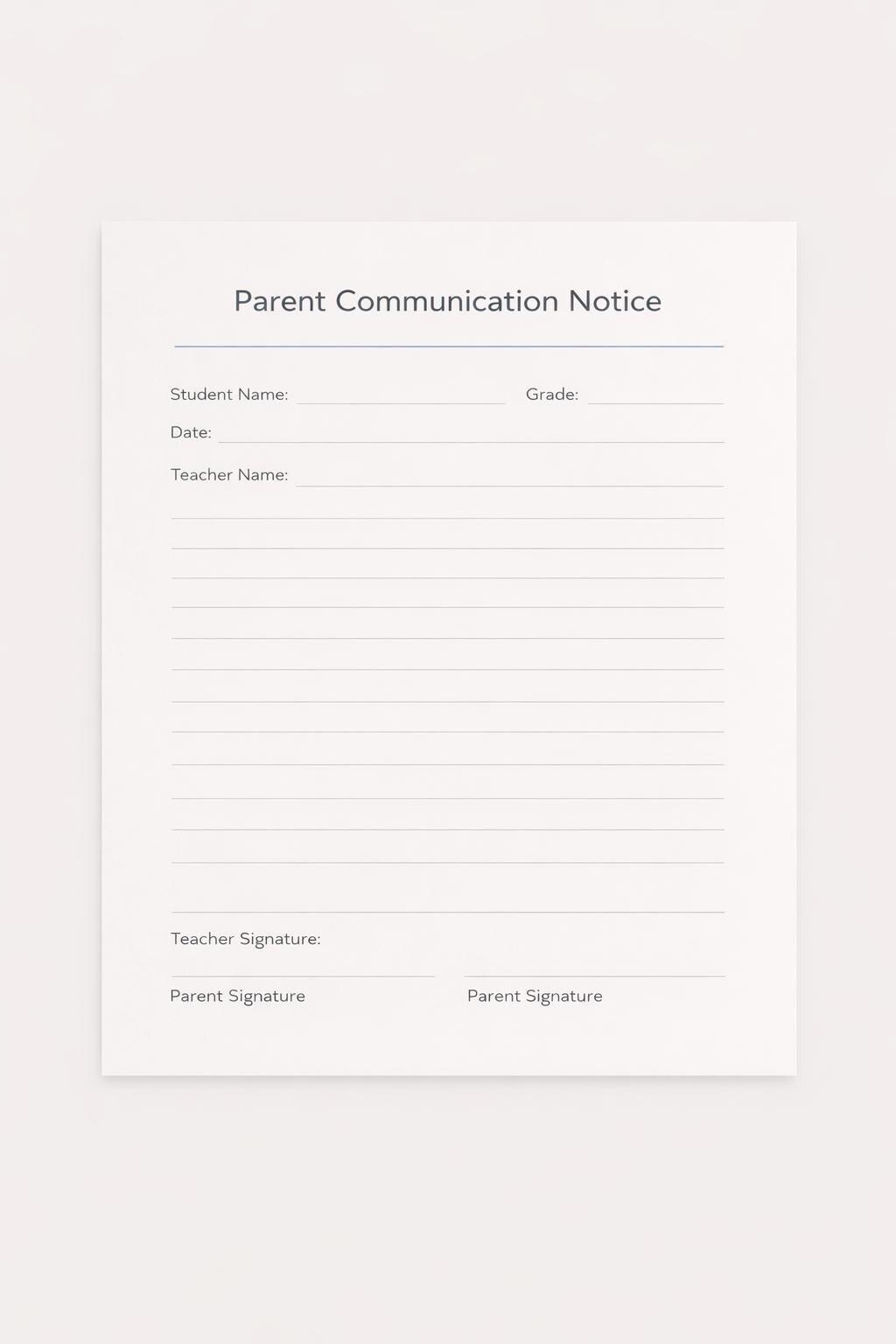 Teacher Communication Forms Printable PDF |classroom Management Toolkit ...