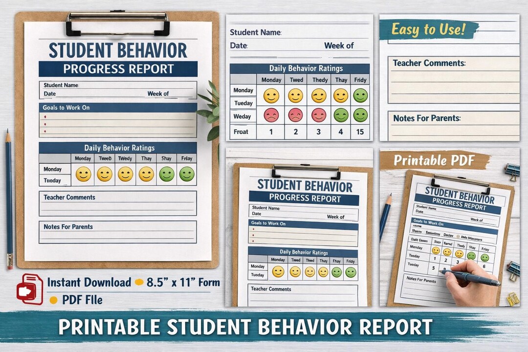Teacher Communication Forms Printable PDF |classroom Management Toolkit ...