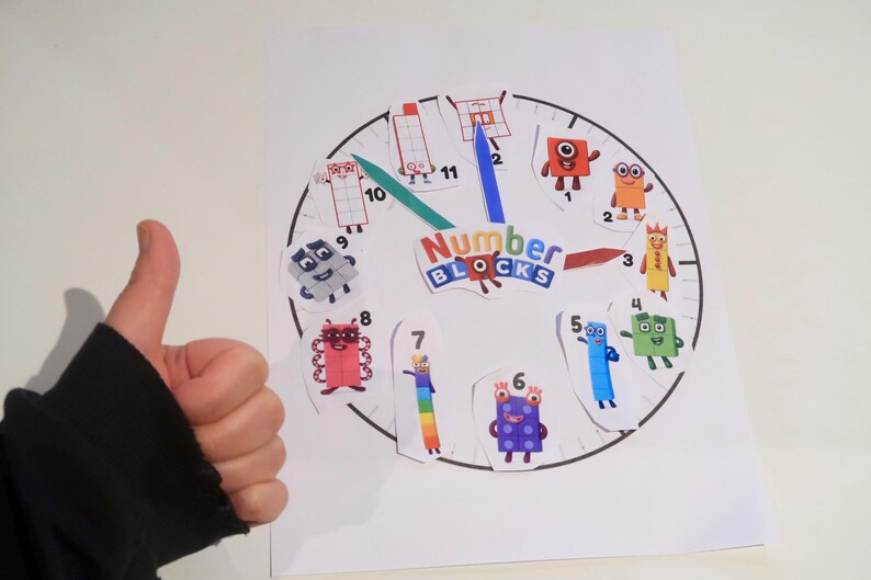 Numberblocks DIY Clock Craft | Kids Learning Activity (PDF Download ...