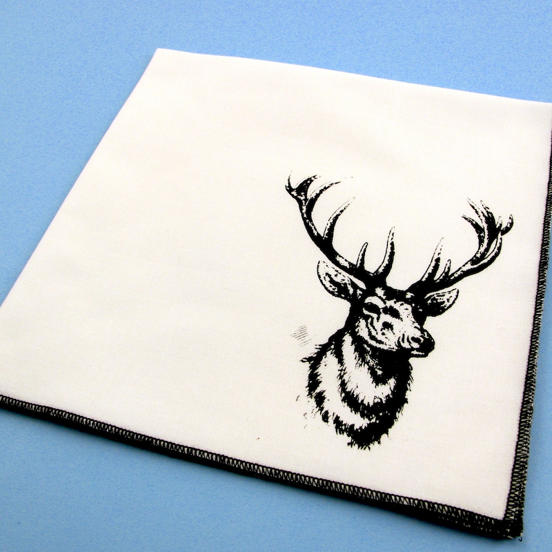 Handkerchief With Deer - Etsy