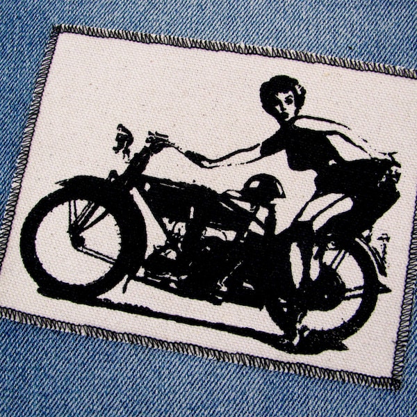 Motorcycle Pinup - Etsy