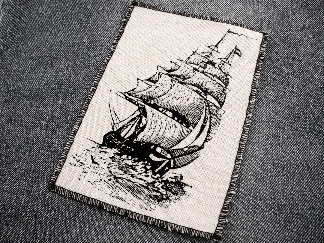 One Ship Canvas Patch Finished Edge Any Color You Choose - Etsy
