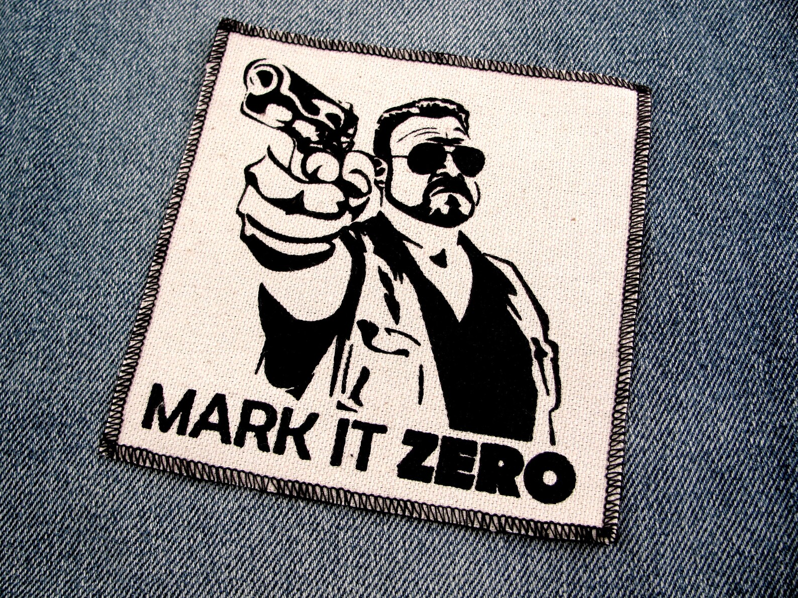 One Big Lebowski Walter Sobchak Canvas Patch With Finished - Etsy Israel
