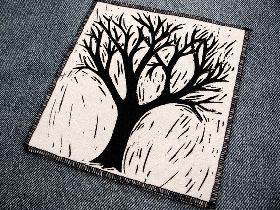 One Tree Canvas Patch Finished Edge Any Color You Choose | Etsy