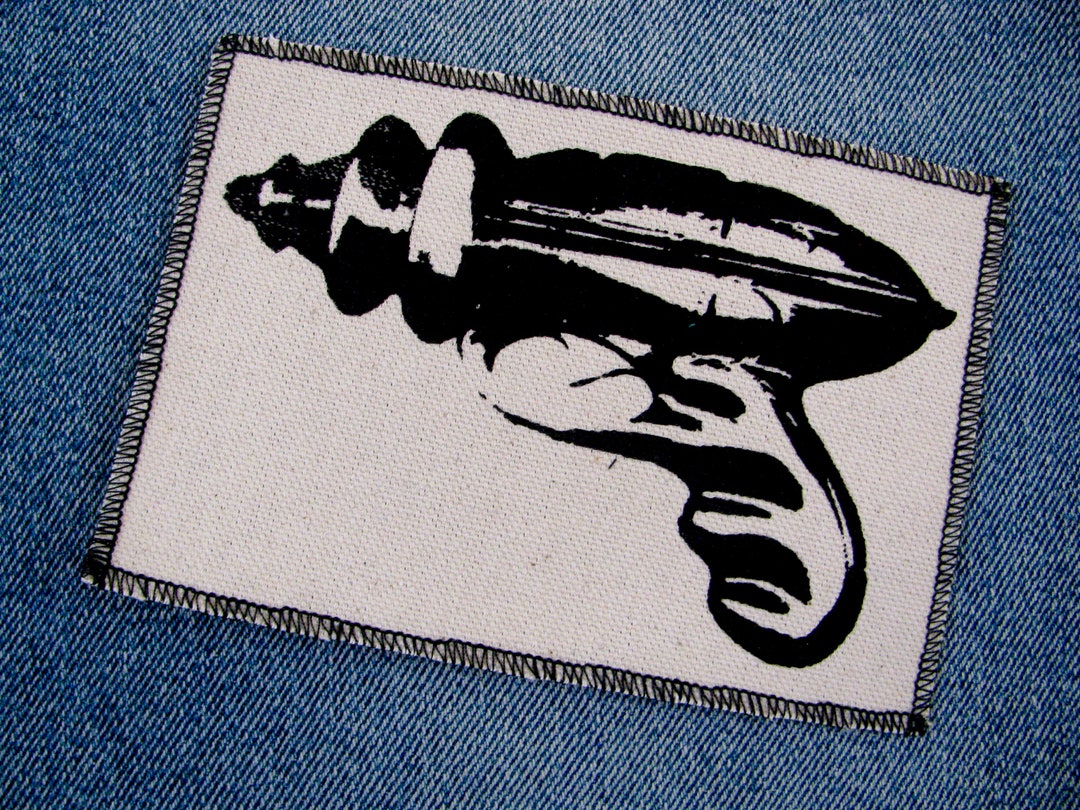 One Ray Gun Canvas Patch, Finished Edge, Any Color You Choose, FREE ...