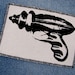 One Ray Gun Canvas Patch, Finished Edge, Hand Printed, Many Colors to ...