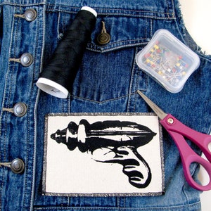 One Ray Gun Canvas Patch, Finished Edge, Any Color You Choose, FREE ...